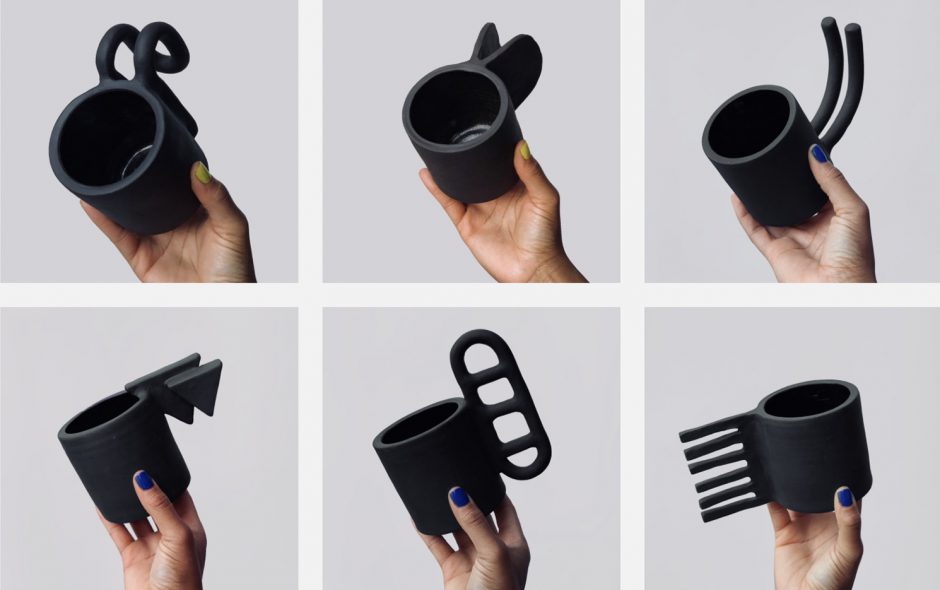 Ceramic Artist Creates 100 Wildly Varying Mug Handles in 100 Days
