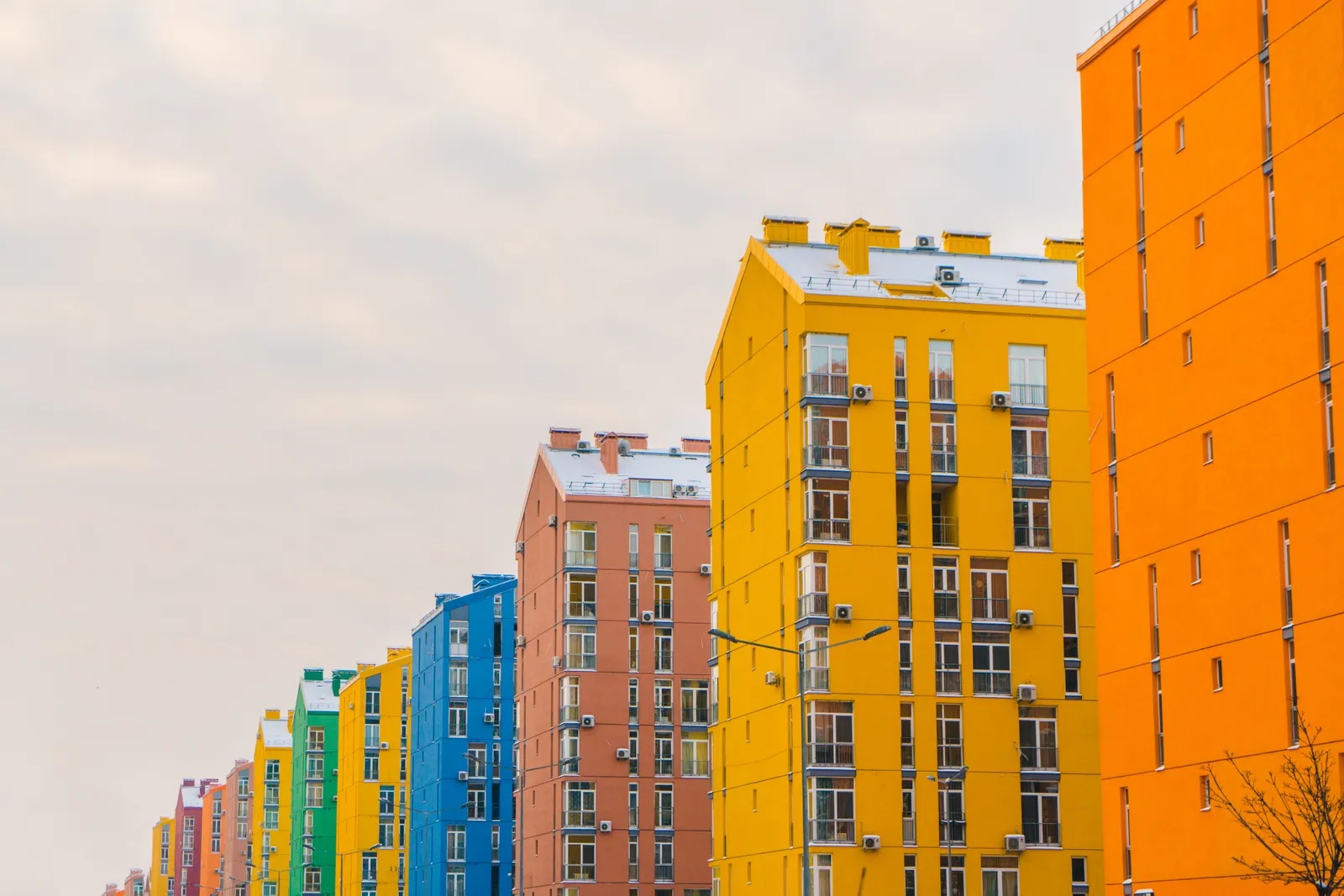 A Colorful Town In Ukraine Was Built to Resemble Lego Blocks