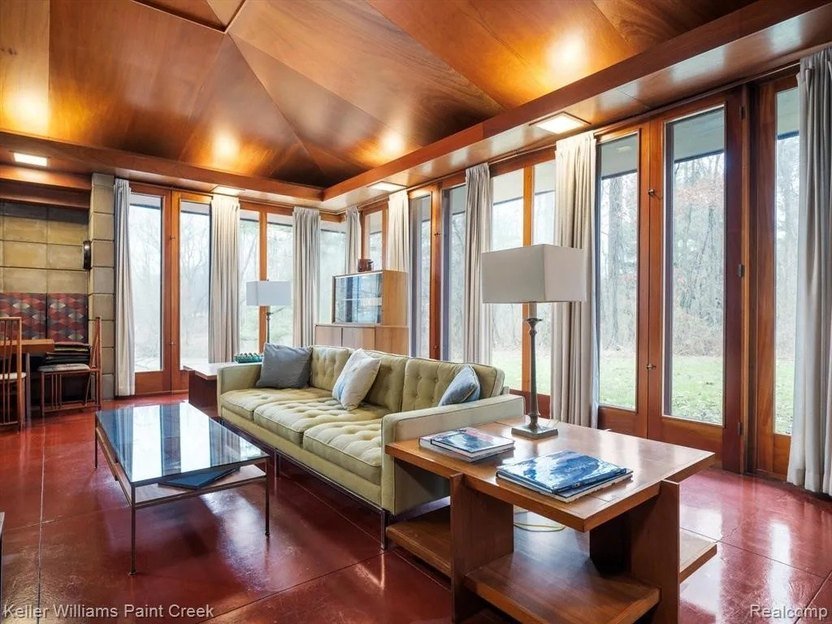 ‘Extraordinary’ Frank Lloyd Wright Usonian Home in Michigan Lists for $2.3M